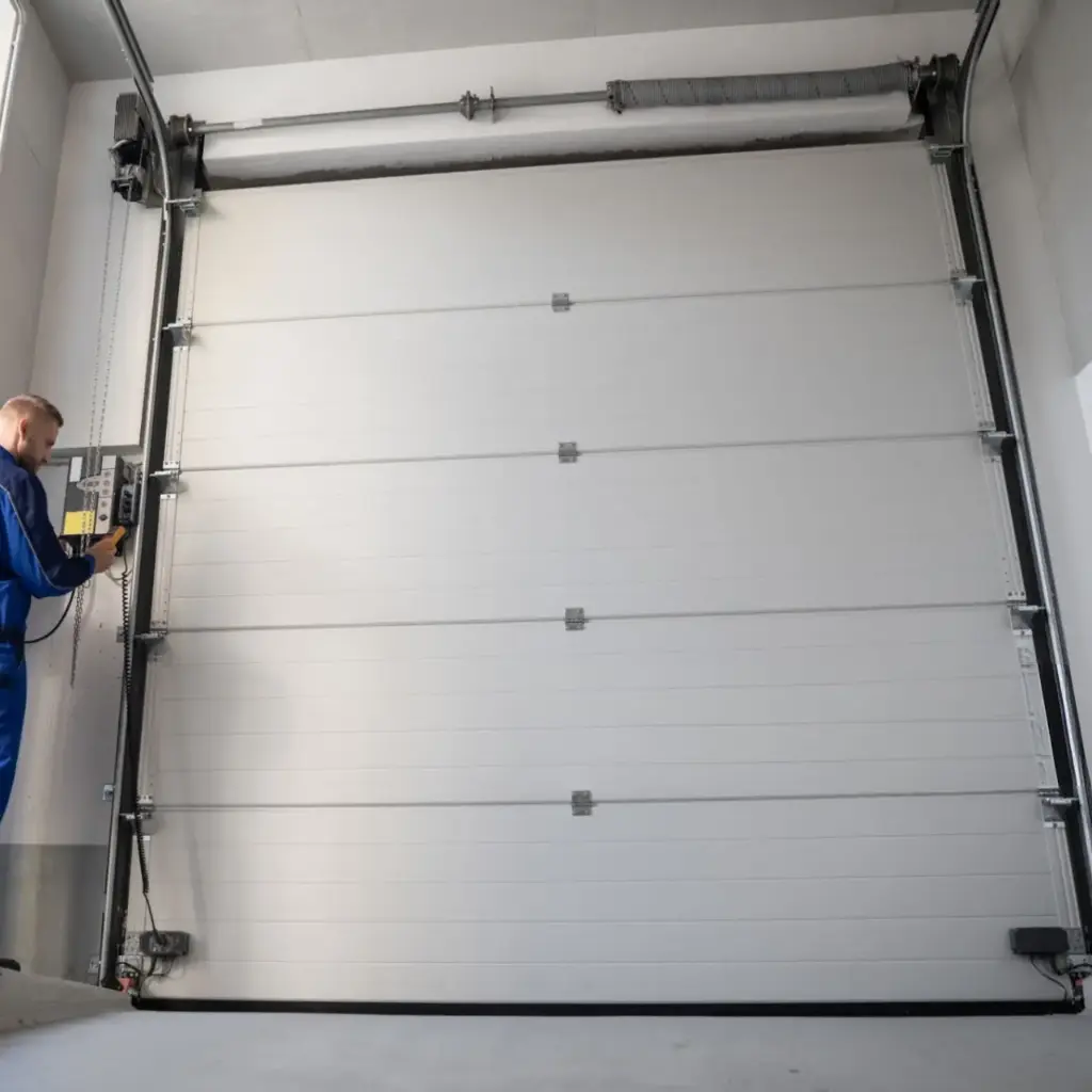 Fire-resistant sectional door | SKY TECH LINE